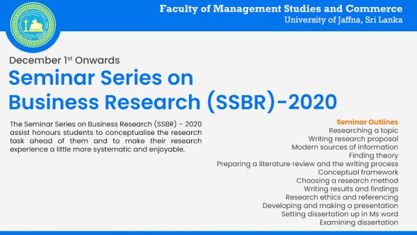 The Seminar Series on Business Research (SSBR) - 2020 - Faculty of ...